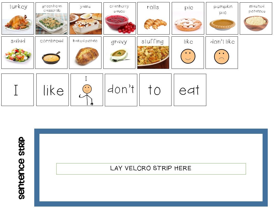 Thanksgiving Adapted Book for Special Needs AUTISM SPEECH - Etsy