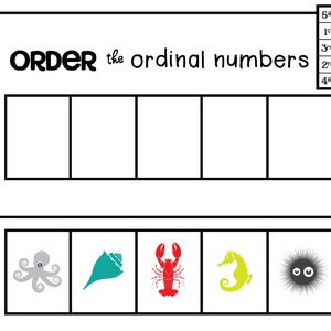 Order the Ordinal Numbers Adapted Book 1st-5th - Etsy
