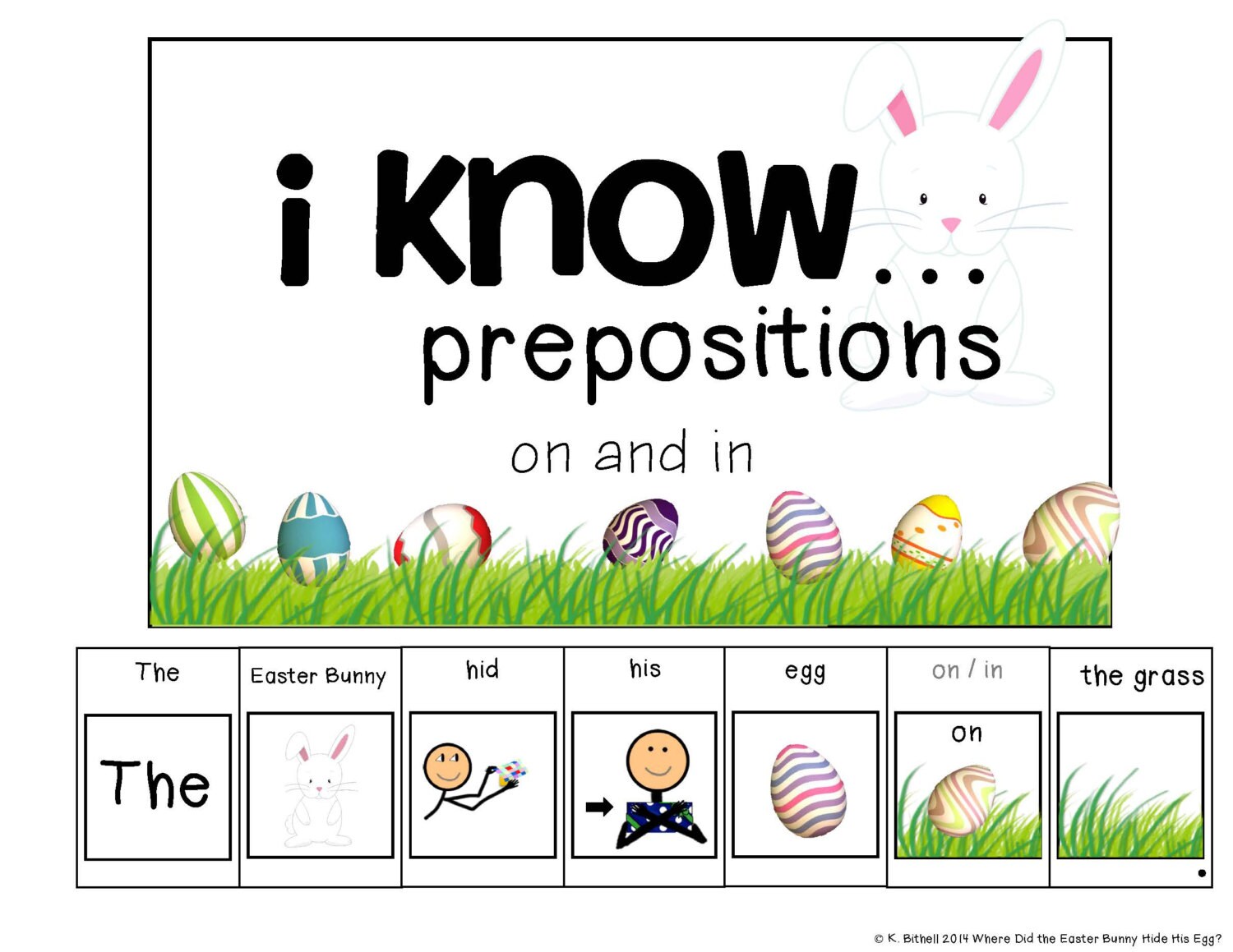 PREPOSITIONS: Where is the Easter Egg on or In Special Education Autism ...