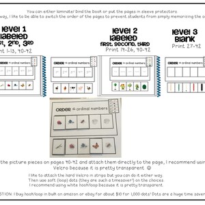 Order the Ordinal Numbers Adapted Book 1st-5th - Etsy