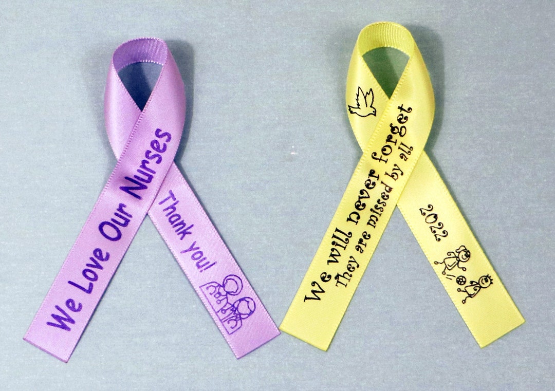 Personalized Awareness Ribbons, Assembled, Fundraiser & Support Ribbons ...