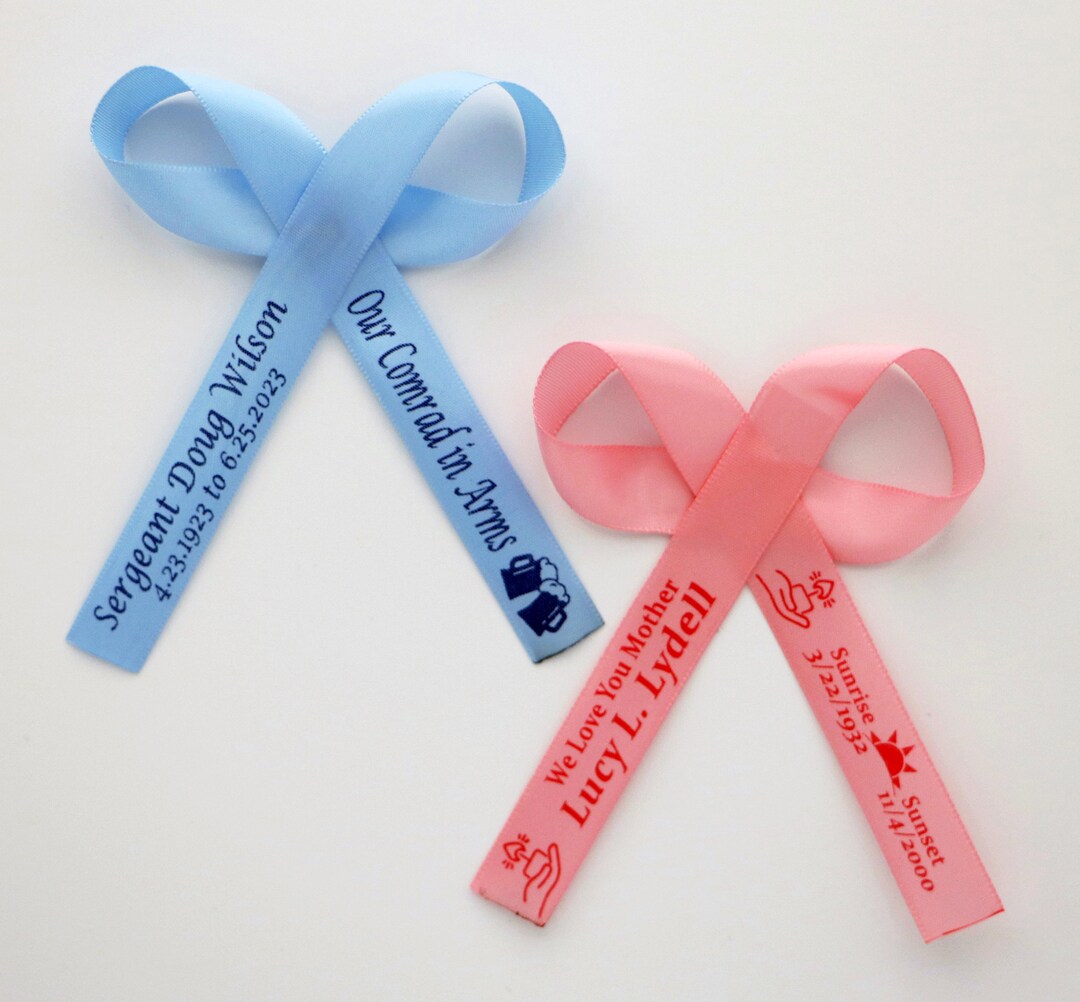 Bereavement Awareness Ribbons, Personalized, Your Message/text/drawing ...