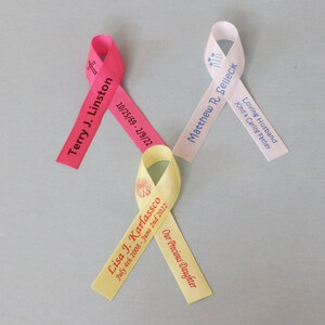 Bereavement Awareness Ribbons, Personalized, Your Message/text/drawing ...