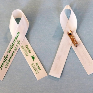 Bereavement Awareness Ribbons, Personalized, Your Message/text/drawing ...
