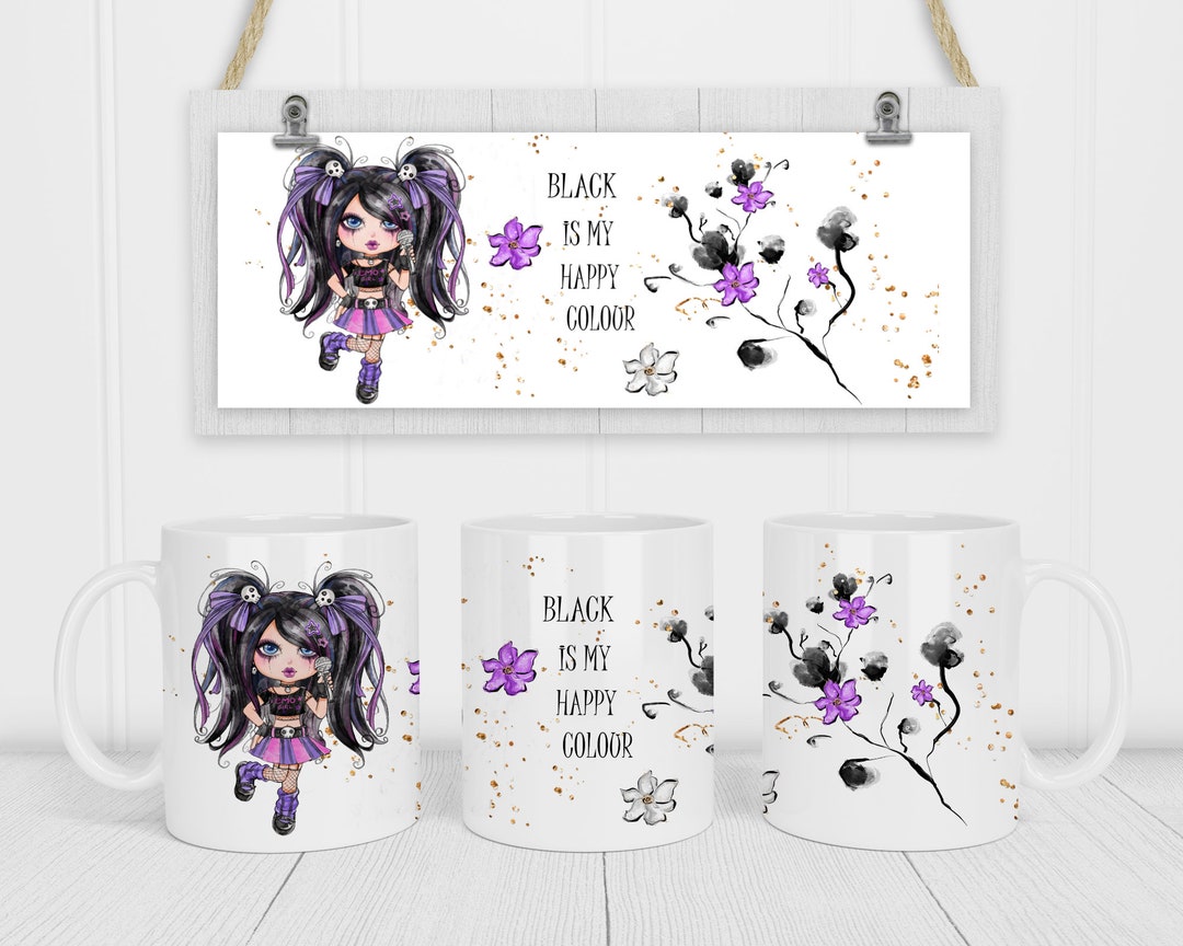 Goth Emo Girl PNG: Sublimation Design (digital Download) - Etsy