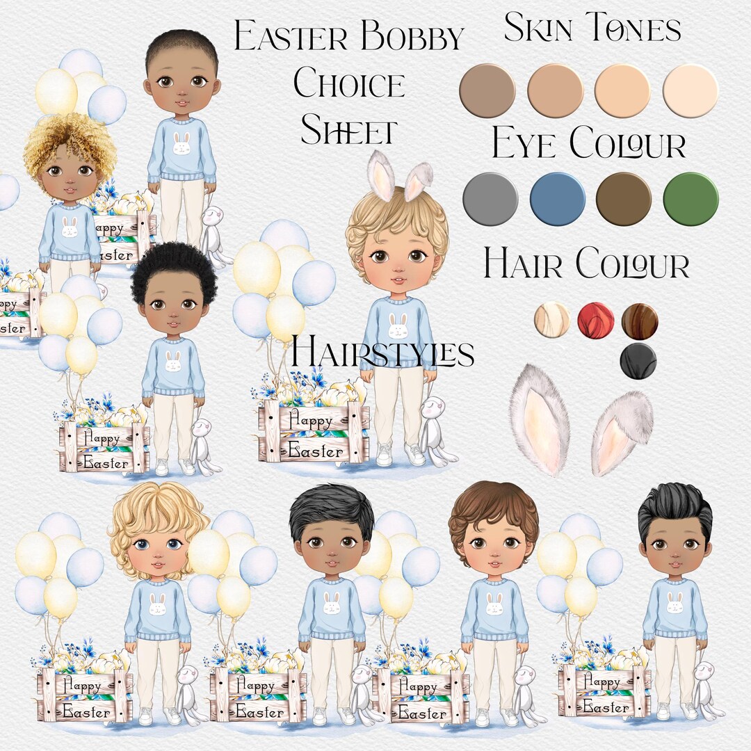 Easter Boy Sublimation Clipart Bundle - Instant PNG Download - Etsy