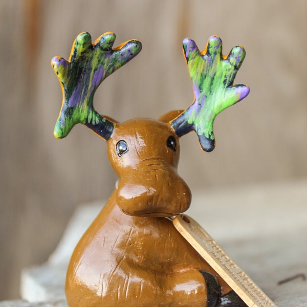 Moose Figurine - Etsy