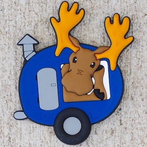 The Lost Moose Company Camper Moose Magnet Forest Collection Camper ...