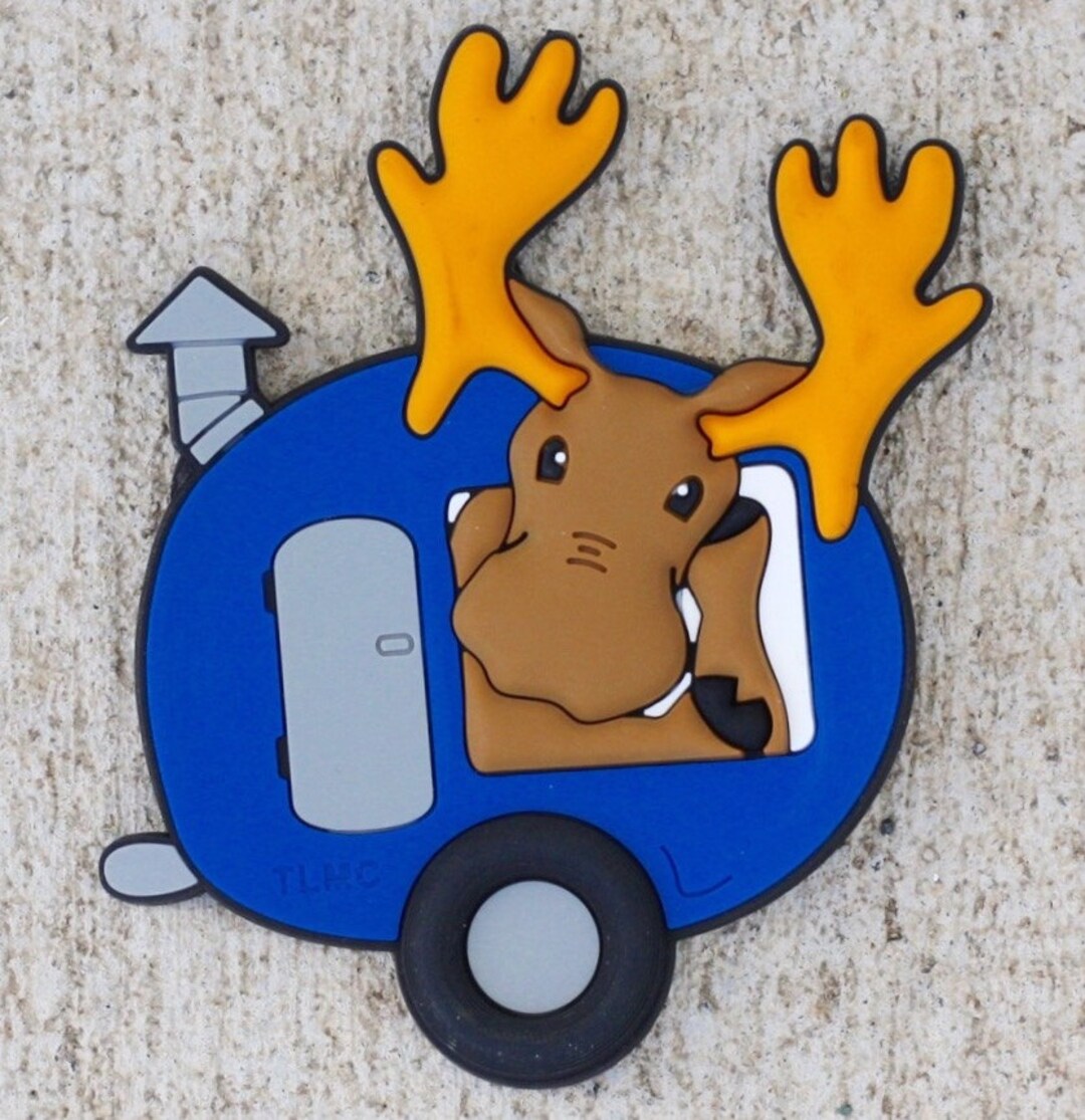 The Lost Moose Company Camper Moose Magnet Forest Collection Camper ...