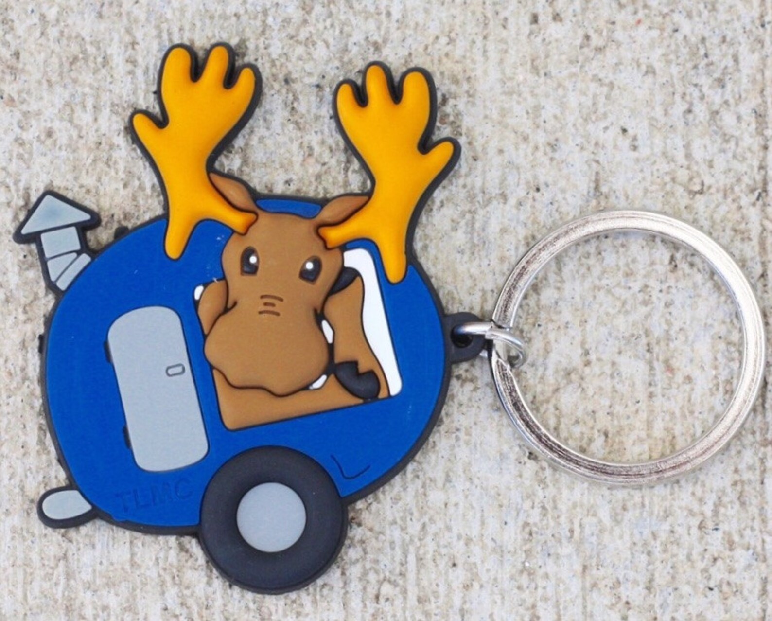 The Lost Moose Company Camper Moose Keychain & Magnet Set | Etsy