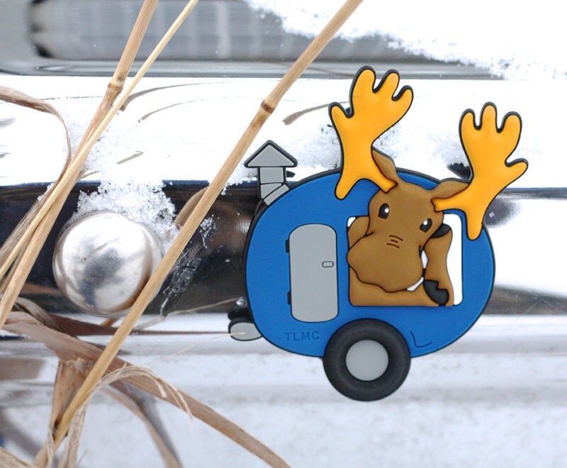 The Lost Moose Company Camper Moose Magnet Forest Collection - Etsy