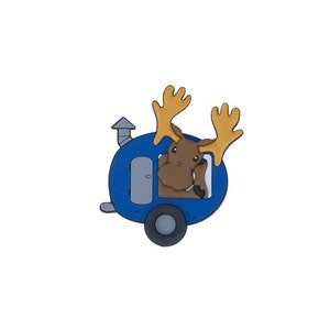 The Lost Moose Company Camper Moose Magnet Forest Collection Camper ...
