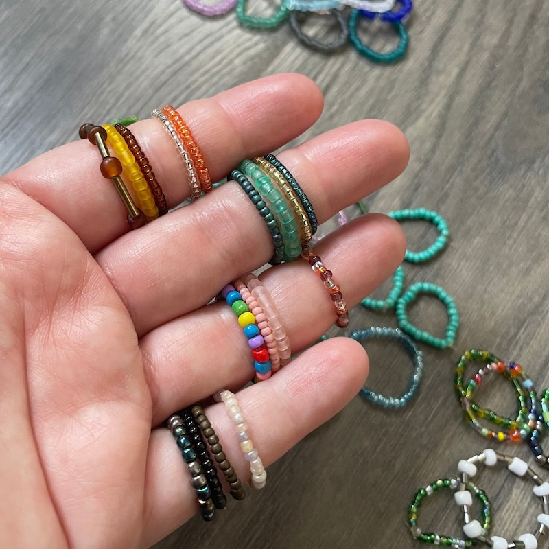 Seed Bead Ring - Etsy
