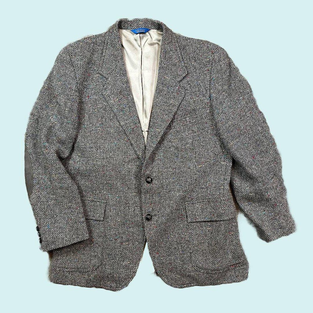 Pendleton Vintage Tweed Elbow Patch Men's Sport Coat Blazer Jacket 42 ...