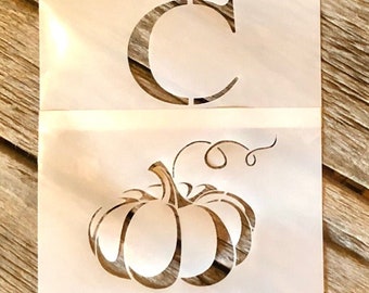 Happy Fall Pumpkin Sign Stencil Fall Sign Stencils for - Etsy