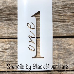 One Stencil/ Reusable Stencil/7mil Mylar/ Number - Etsy