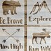 Run Wild Stencil/ Be Brave Stencil/ Reusable Stencil/7mil - Etsy