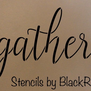 Gather Stencil/reusable Stencil/7mil Mylar/farmhouse Decor - Etsy