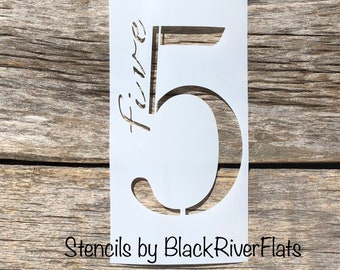 Numbers Sheet Stencil Reusable Stencil Art Stencil DIY - Etsy