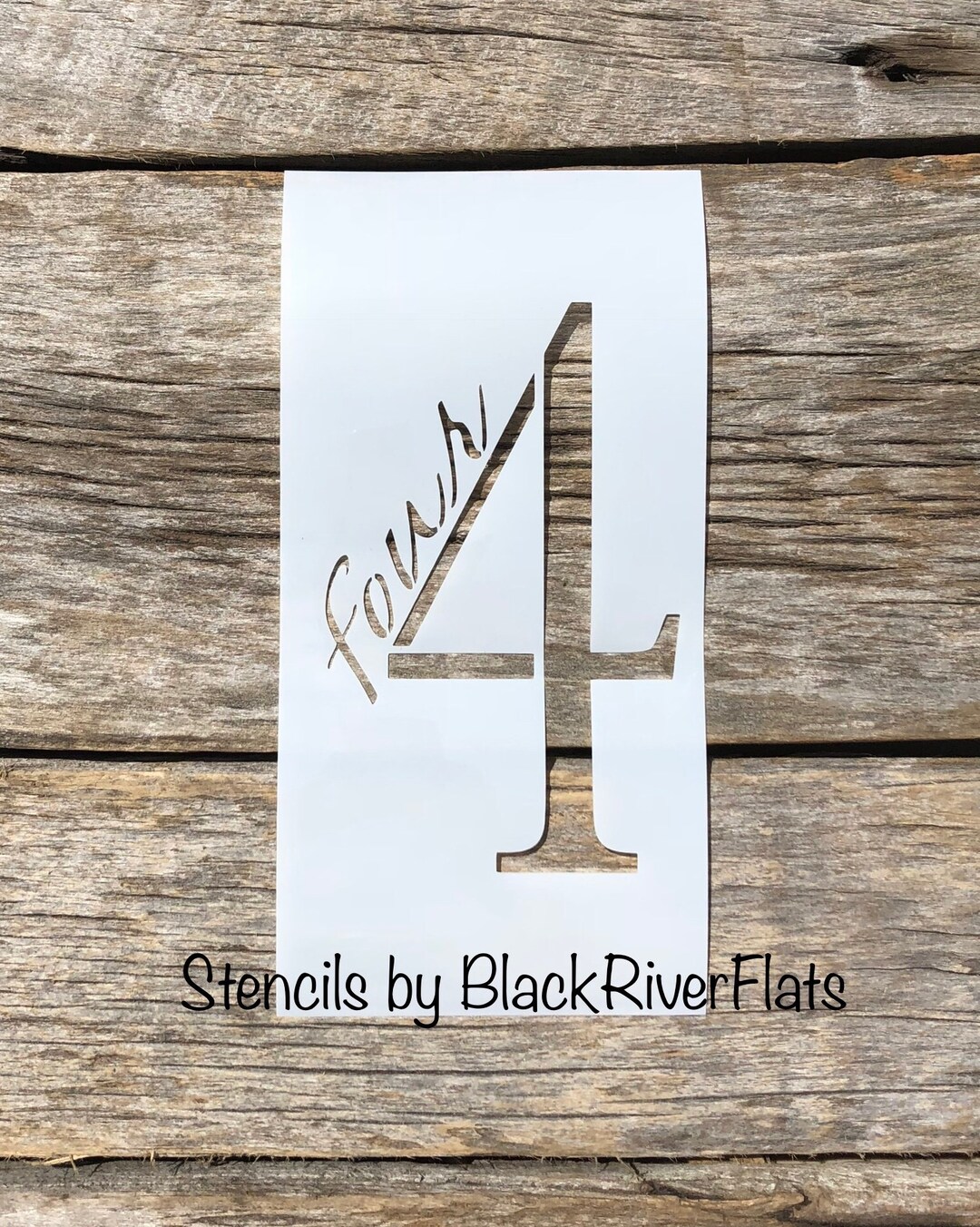 Four Stencil/ Reusable Stencil/7mil Mylar/ Number Stencil/family Size ...