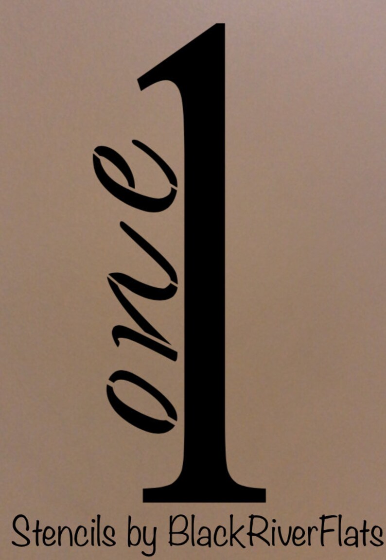 One Stencil/ Reusable Stencil/7mil Mylar/ Number - Etsy