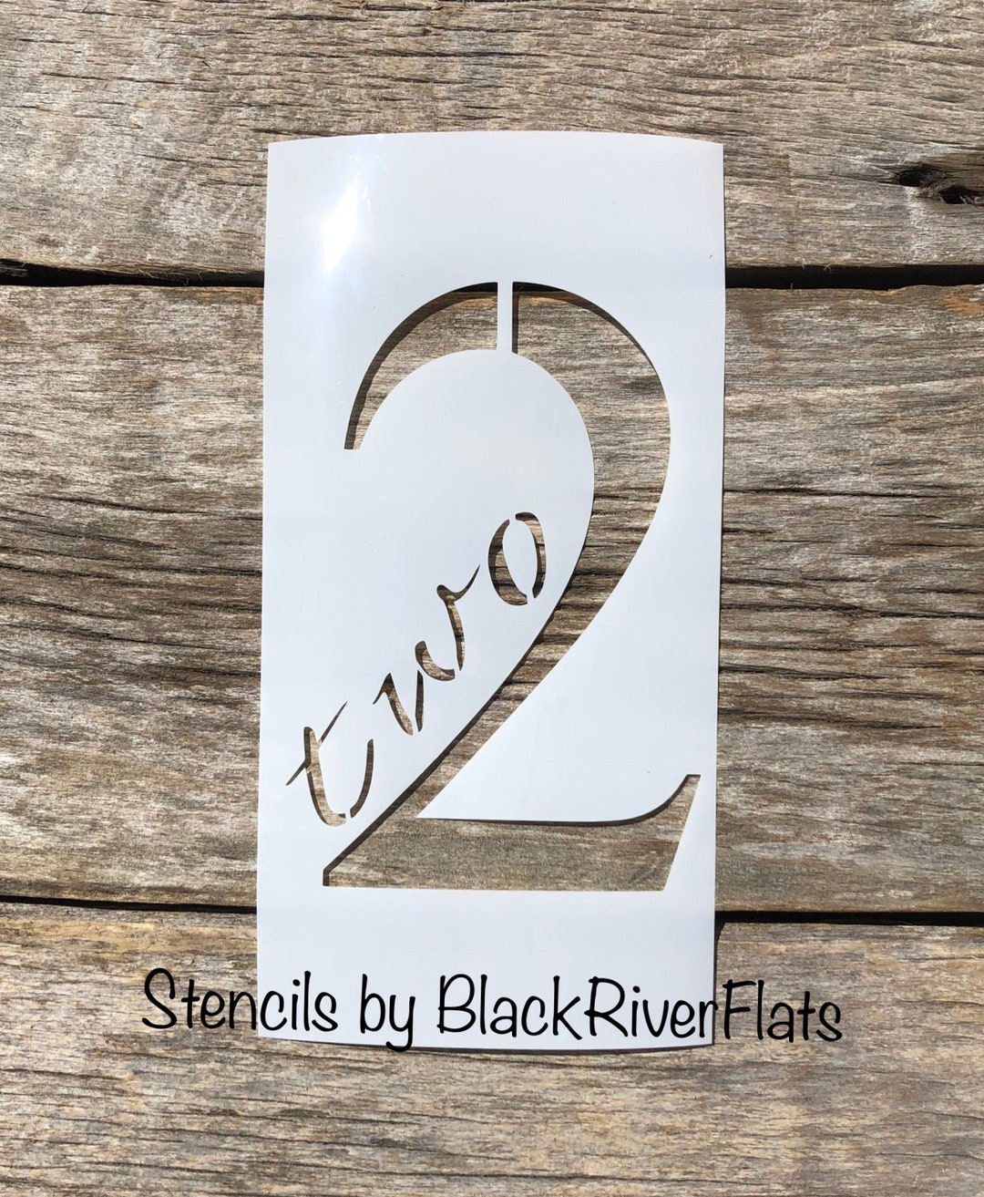 Two Stencil/ Reusable Stencil/7mil Mylar/ Number Stencil/family Size ...