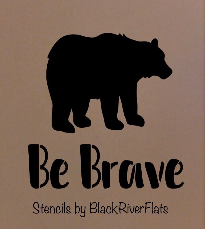 Run Wild Stencil/ Be Brave Stencil/ Reusable Stencil/7mil - Etsy