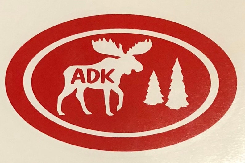 ADK Moose Vinyl Decal - Etsy