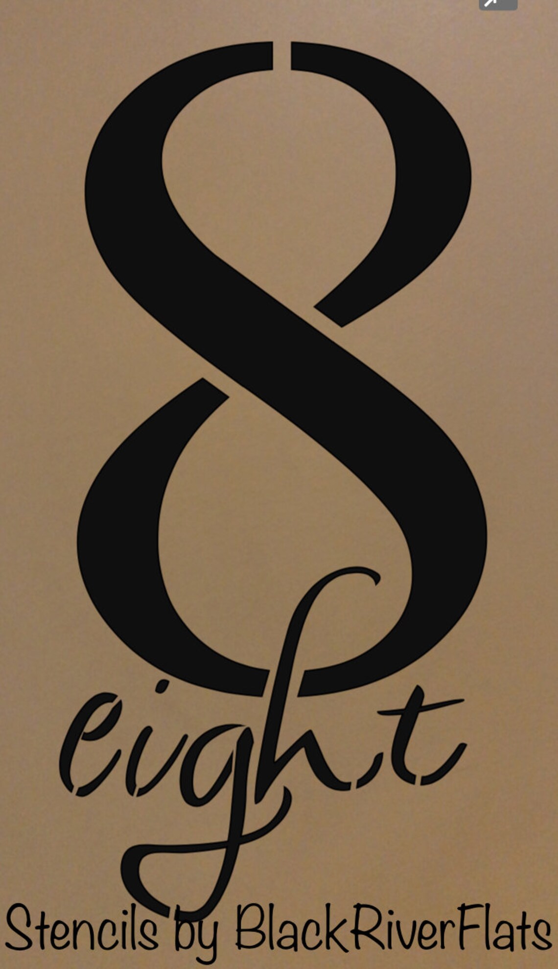 Eight Stencil/ Reusable Stencil/7mil Mylar/ Number - Etsy