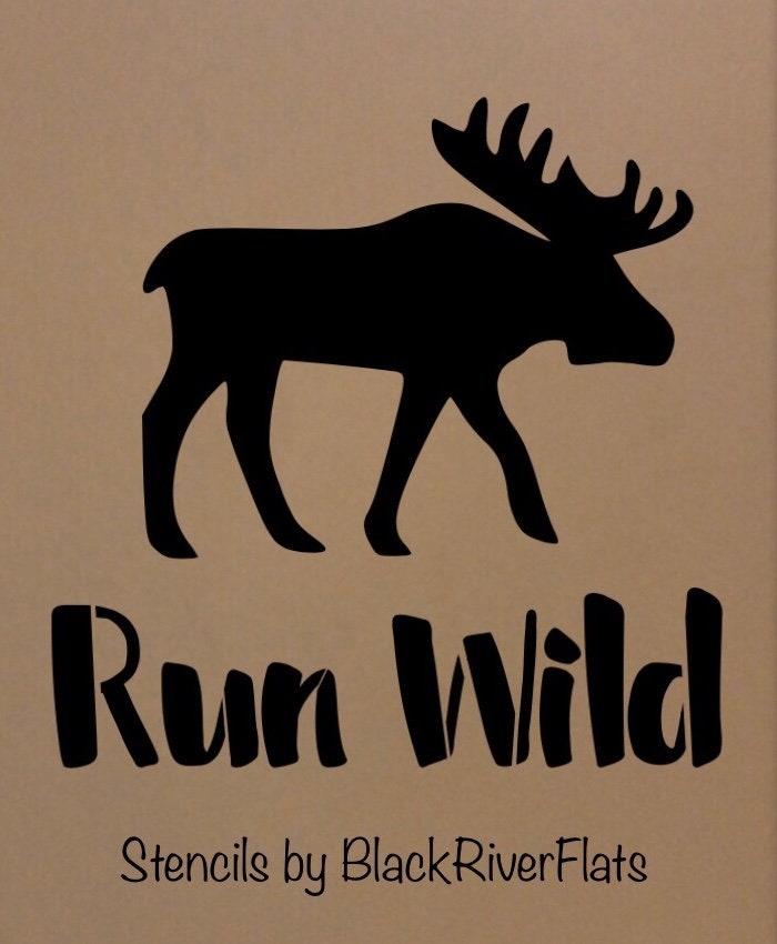 Run Wild Stencil/ Be Brave Stencil/ Reusable Stencil/7mil - Etsy