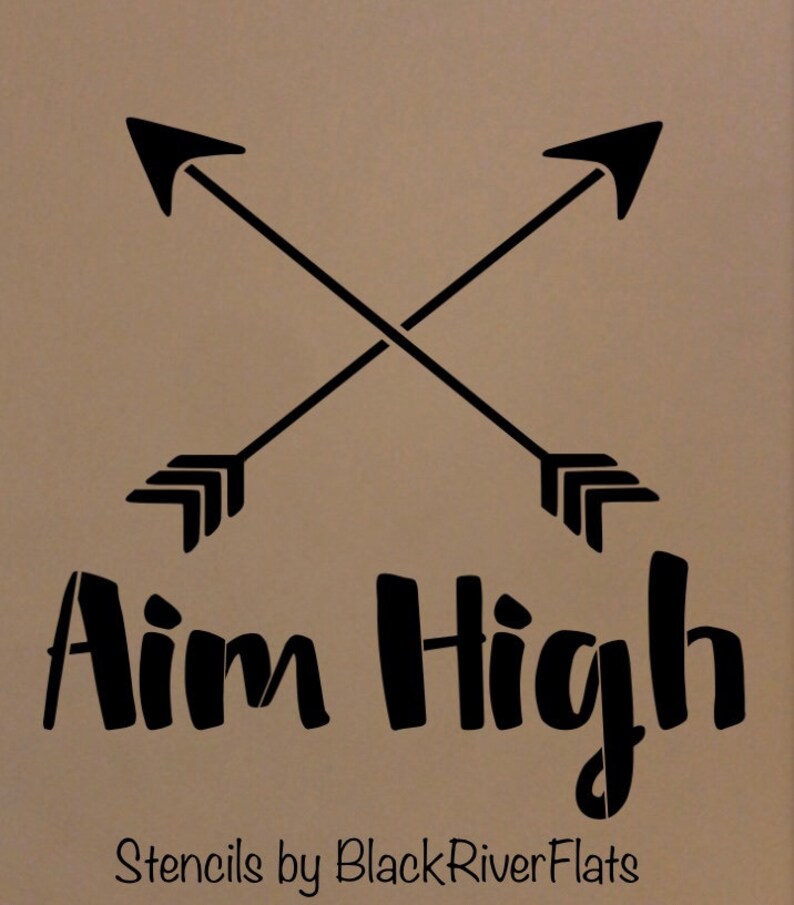 Run Wild Stencil/ Be Brave Stencil/ Reusable Stencil/7mil - Etsy