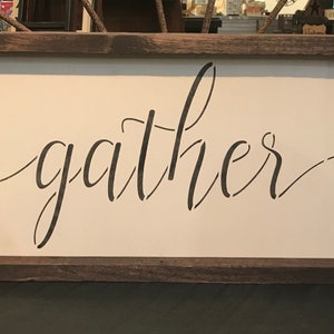 Gather Stencil/reusable Stencil/7mil Mylar/farmhouse Decor - Etsy