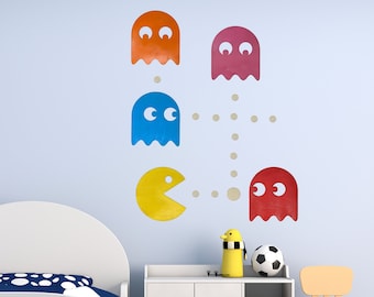 Pac Man Wall Decals - Etsy