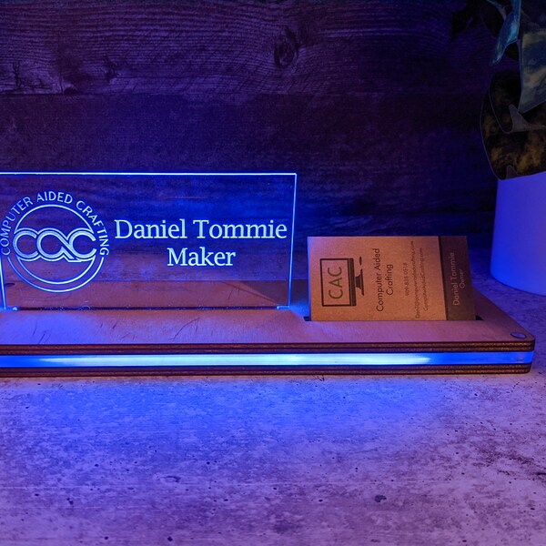 Business Card Holder With Sign - Etsy