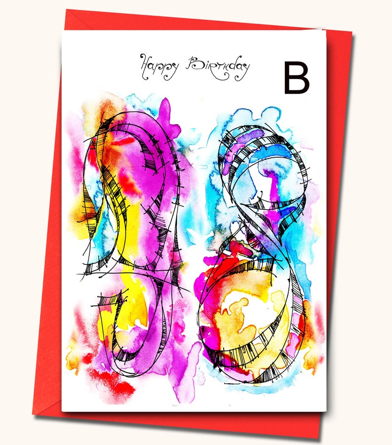 98th Birthday Greeting Card Personalised Cards Age Specific - Etsy