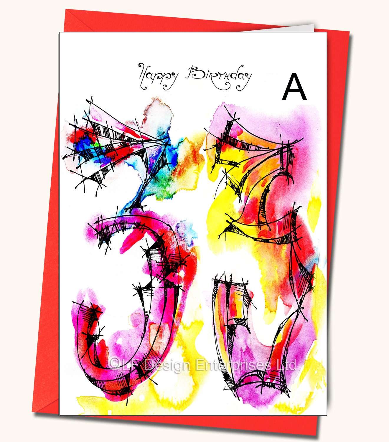 33rd Birthday EXTRA LARGE 8''x11'' Greeting - Etsy UK