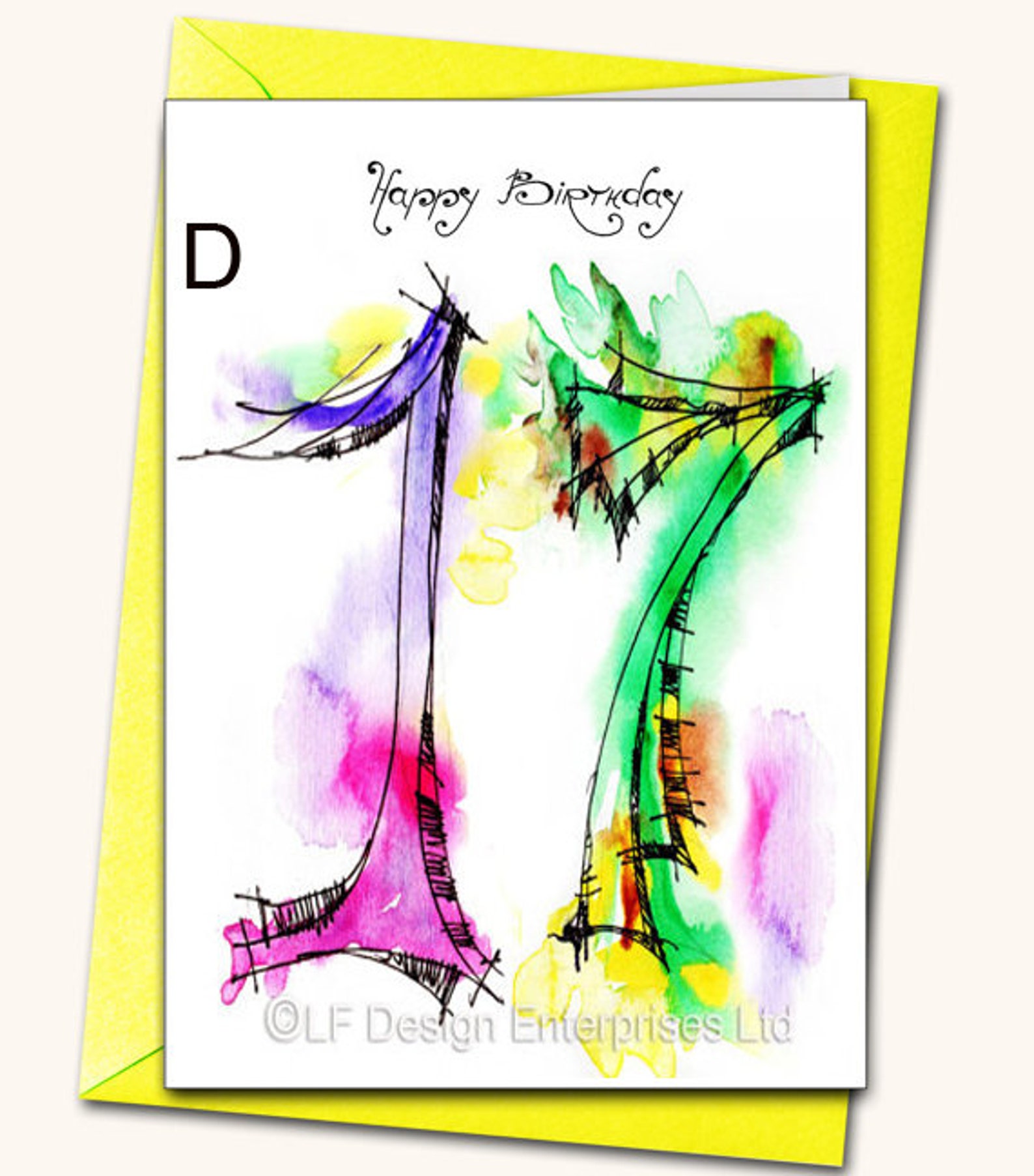 17th Birthday Greeting Card, Personalised Cards, Age Specific Birthday ...