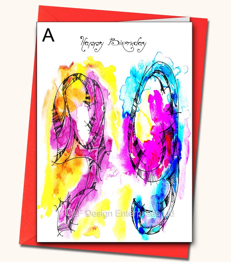 99th EXTRA LARGE Birthday Greeting Card, A4,(8''x 11''), Personalised ...