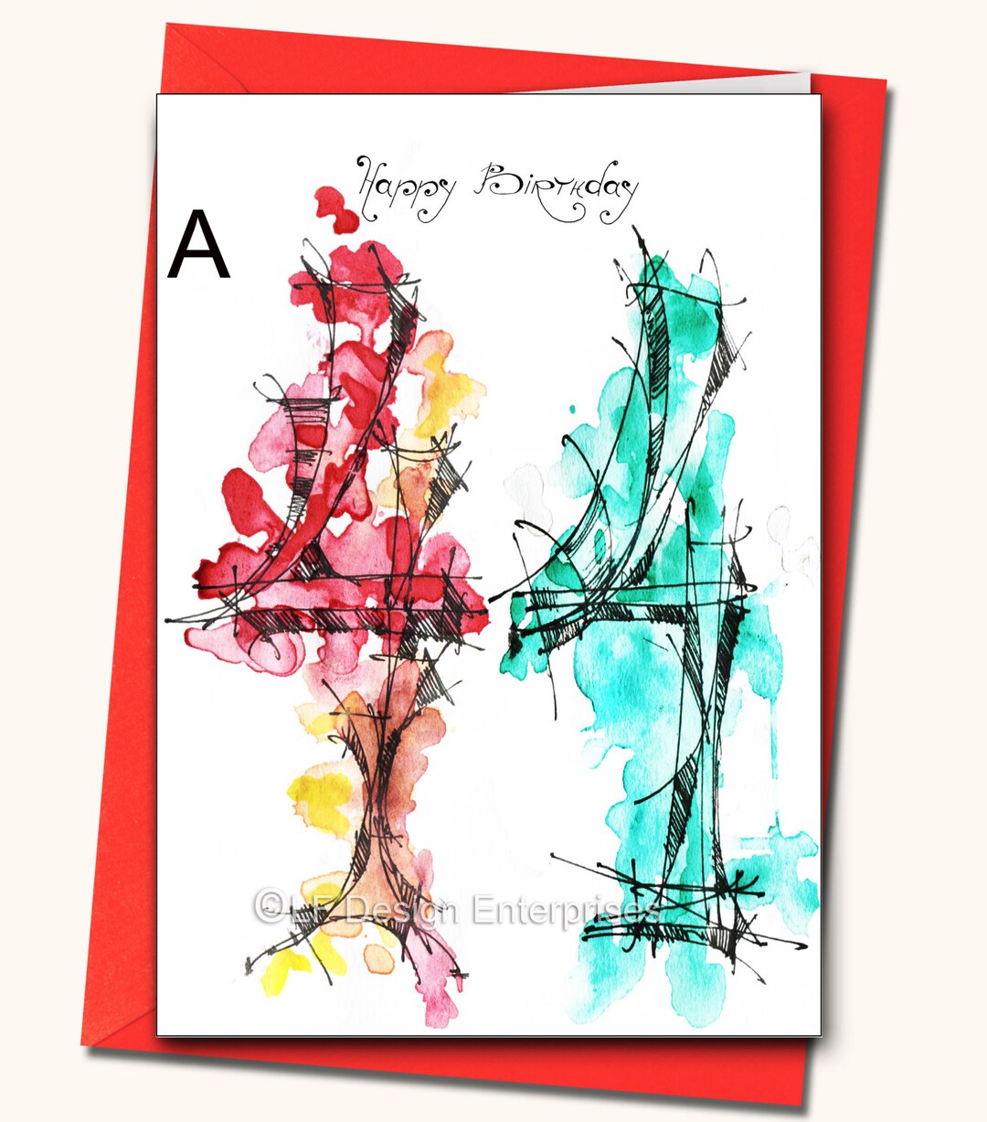 44th Birthday Greeting Card, Personalised Cards, Age Specific Birthday ...
