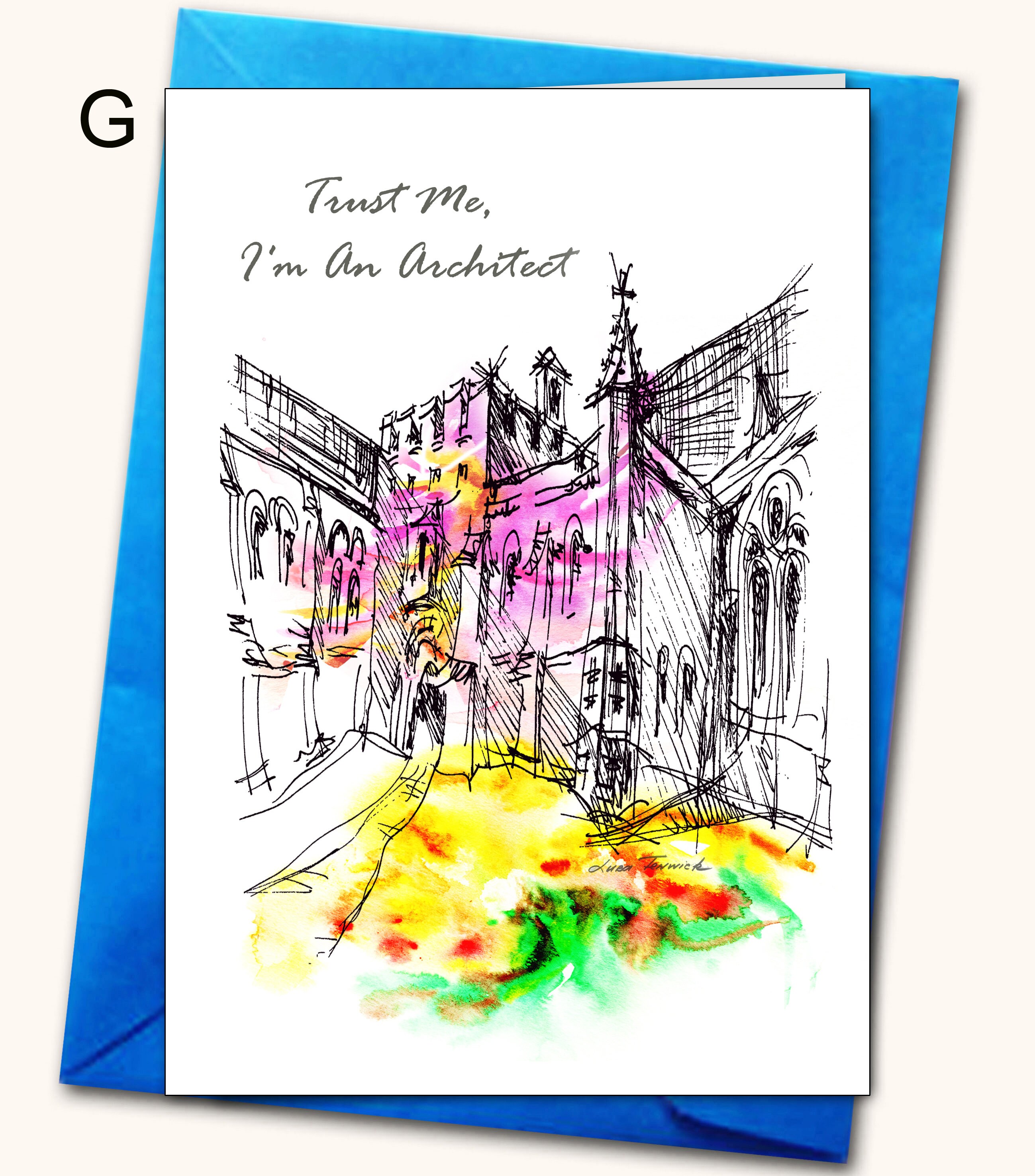 Occupations Misc, Architect, Greeting Card, Birthday, Congratulations ...