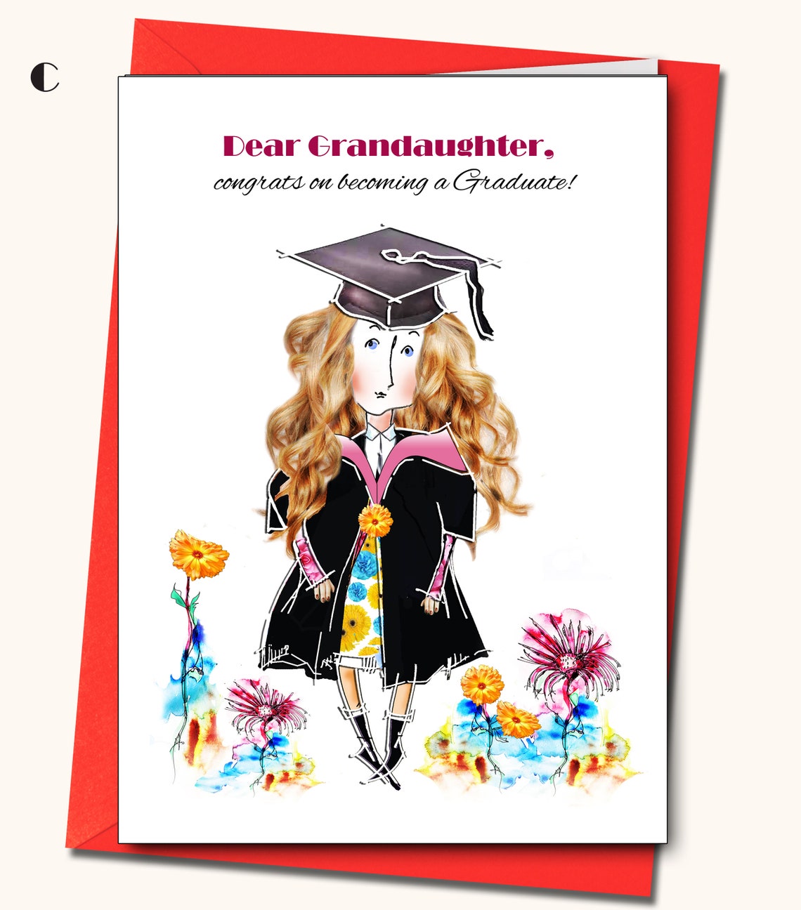 Personalised Graduation Cards, Mixed Media, Handmade, Woman, Female - Etsy