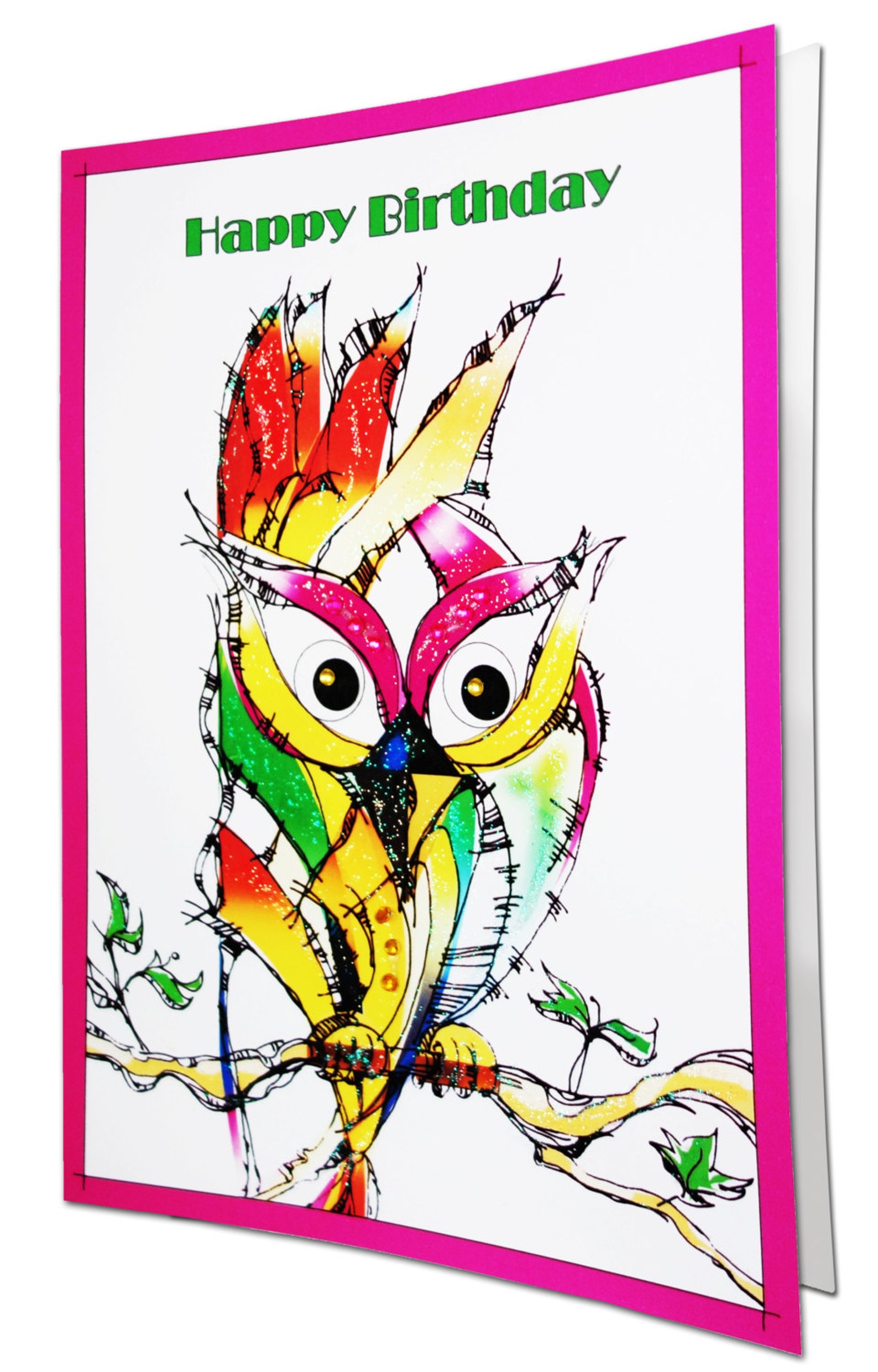 EXTRA LARGE Greeting Card A4 (8''x11'') Happy Birthday, Personalised ...