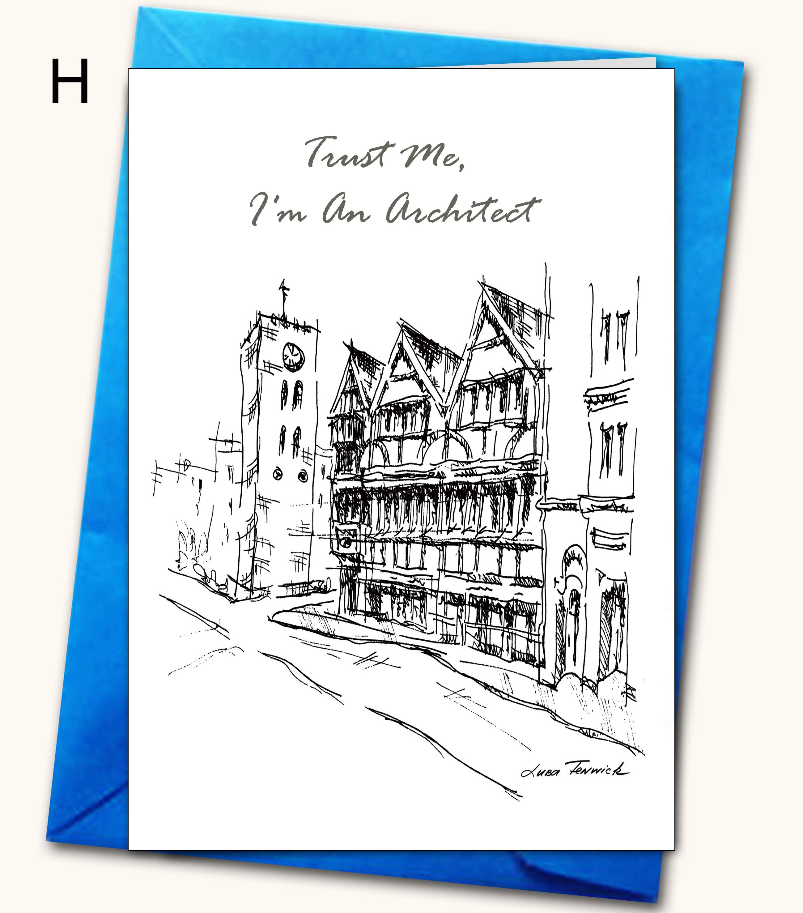 Occupations Misc, Architect, Greeting Card, Birthday, Congratulations ...