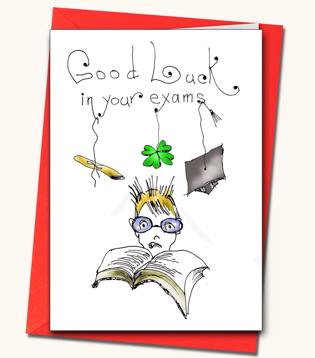 Congratulations, Exams, Well Done, Personalised, Unique, Watercolour ...