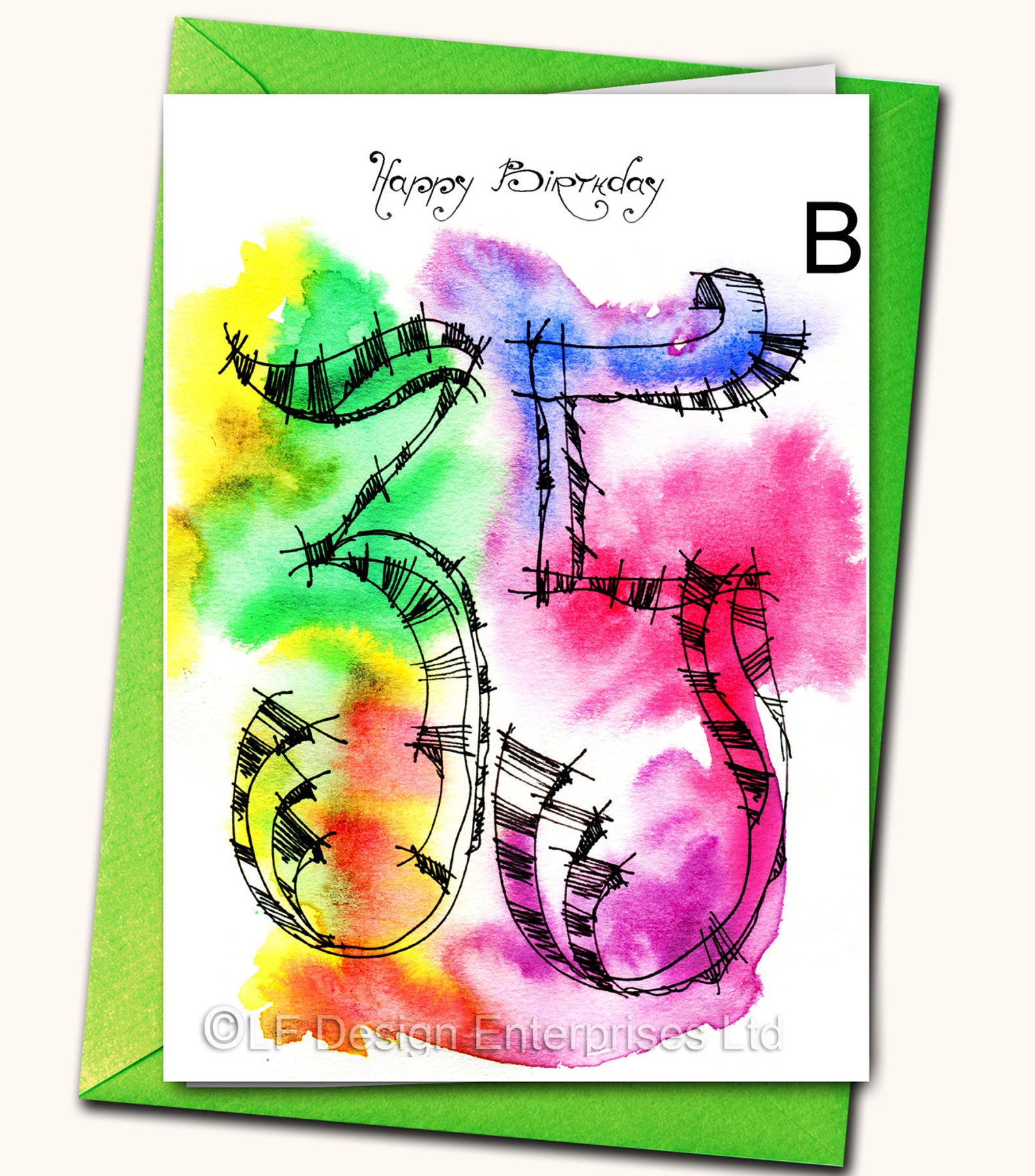 35th Birthday Greeting Card, Personalised Cards, Age Specific Birthday ...