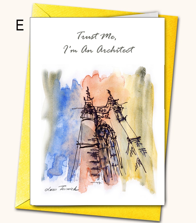 Occupations Misc, Architect, Greeting Card, Birthday, Congratulations ...