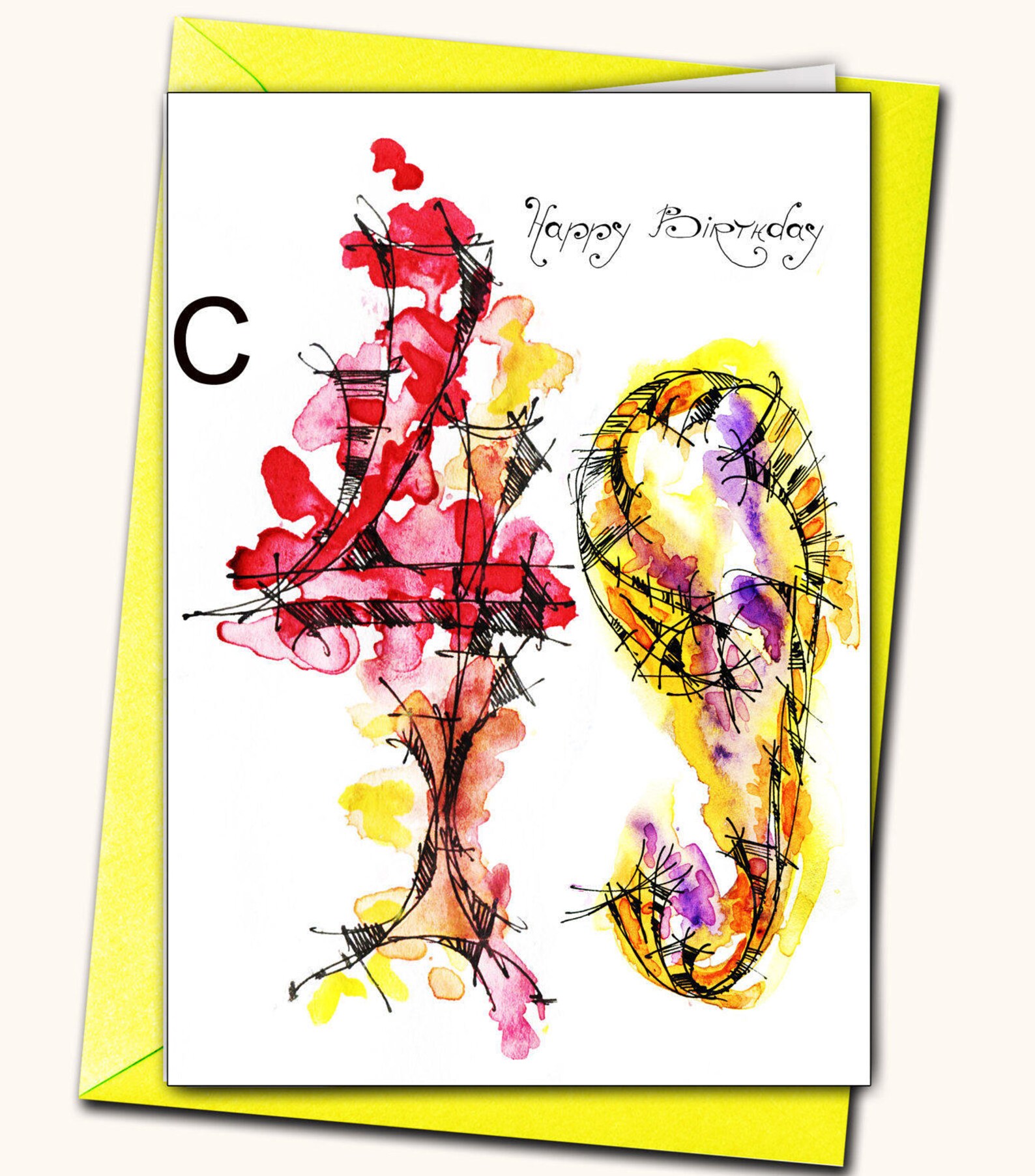 49th Birthday EXTRA LARGE A4 Greeting Card Personalised | Etsy