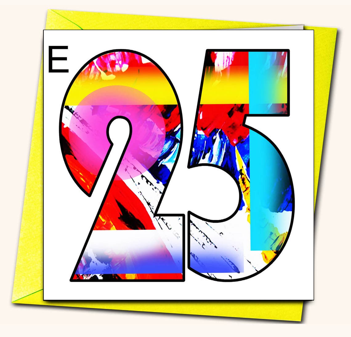 25th Birthday Greeting Card Personalised Cards Any Name on - Etsy UK