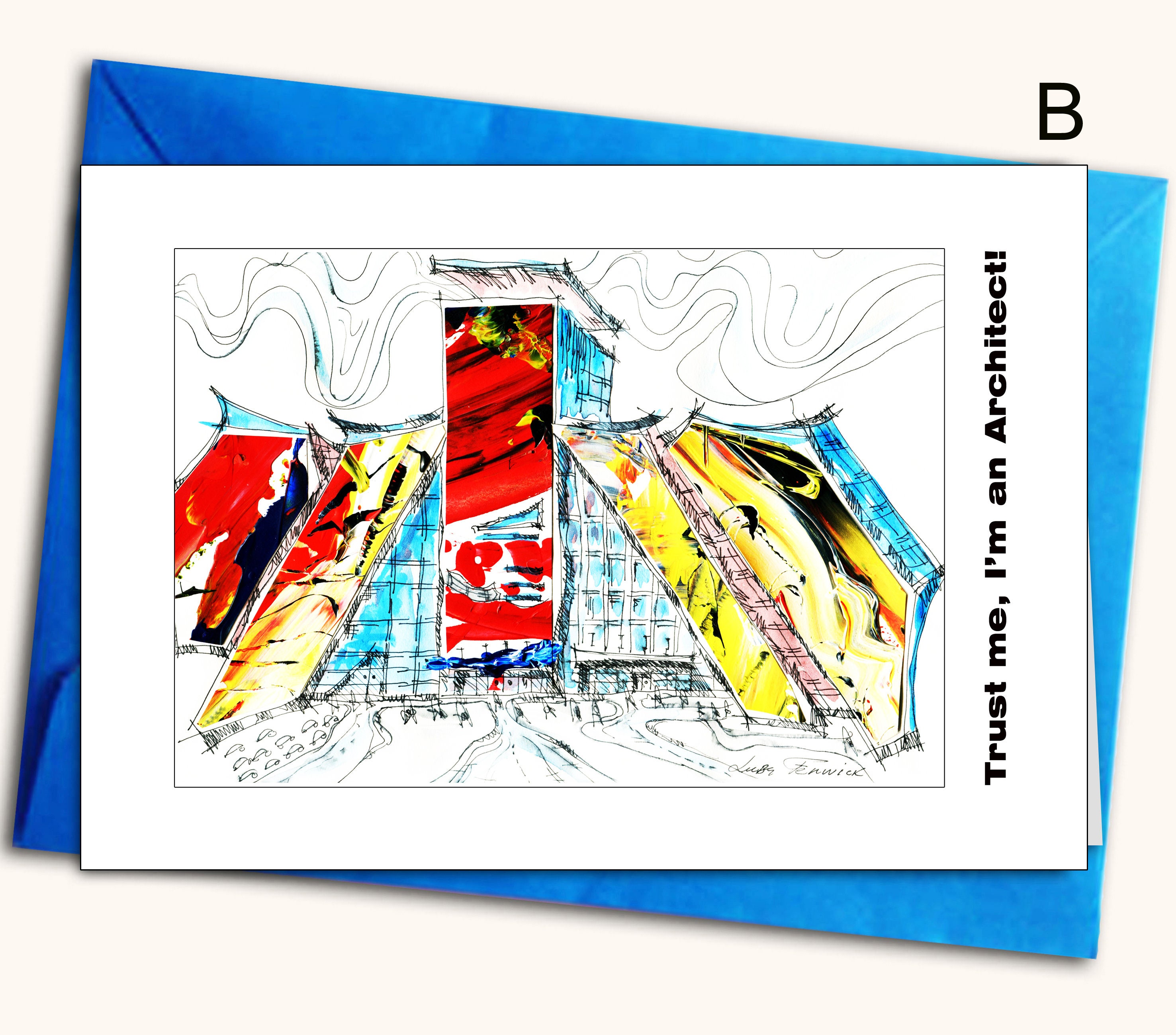 Occupations Misc, Architect, Greeting Card, Birthday, Congratulations ...