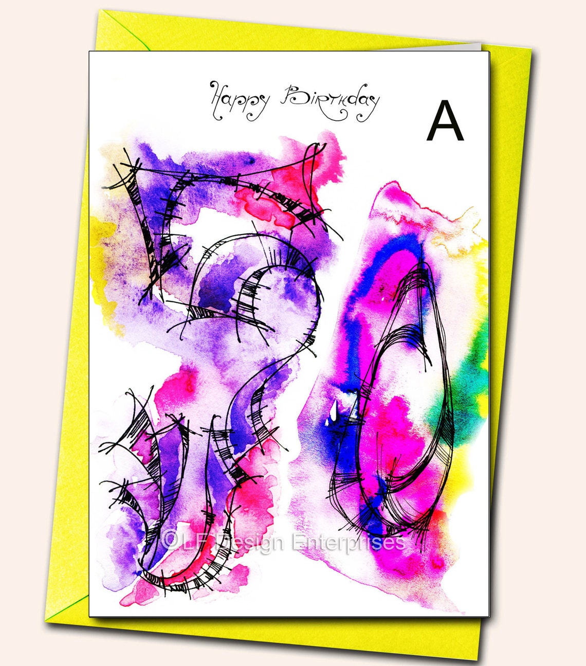 50th EXTRA LARGE Birthday Greeting Card, A4,(8''x 11''), Personalised ...